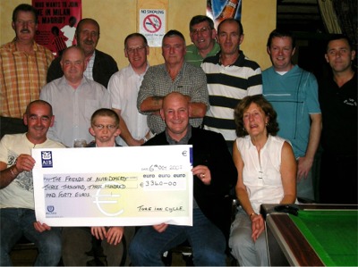 Alan Doherty fundraising and Brain Kavanagh in Buncrana Inishowen